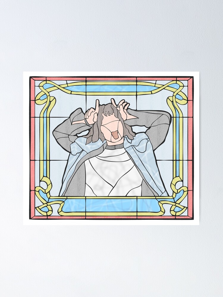 "Eddie Munson ~ Stained glass ~ Stranger things" Poster for Sale by ...