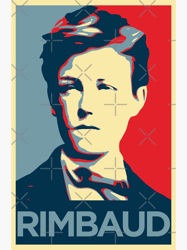 "Arthur Rimbaud" Sticker for Sale by MrFunkhouser | Redbubble