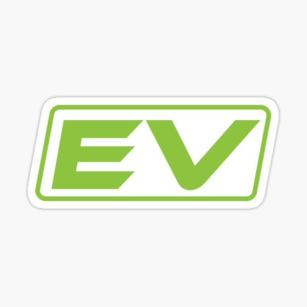 "Electric vehicle EV" Sticker for Sale by Becoolstore | Redbubble