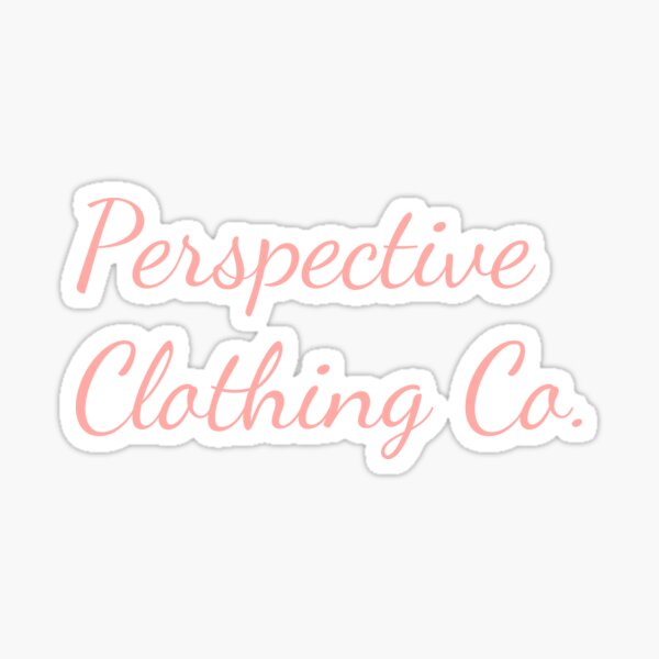 "Cursive Logo" Sticker for Sale by PerspectiveCC | Redbubble