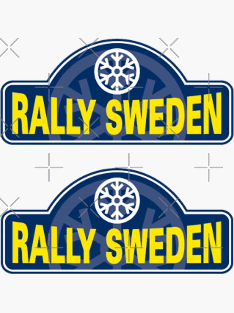 "WRC rally sweden" Sticker for Sale by stacyfashion | Redbubble