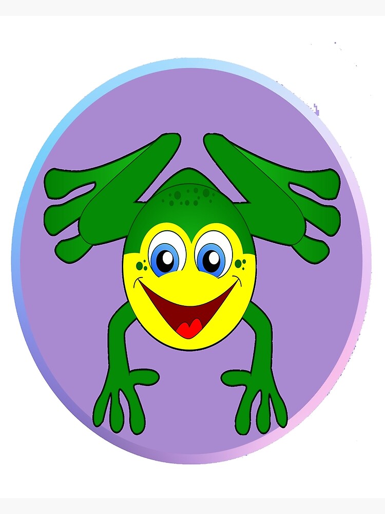 "Laughing Frog" Poster for Sale by TOPHIA | Redbubble