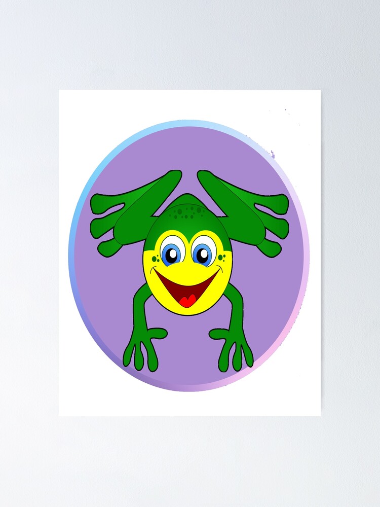 "Laughing Frog" Poster for Sale by TOPHIA | Redbubble
