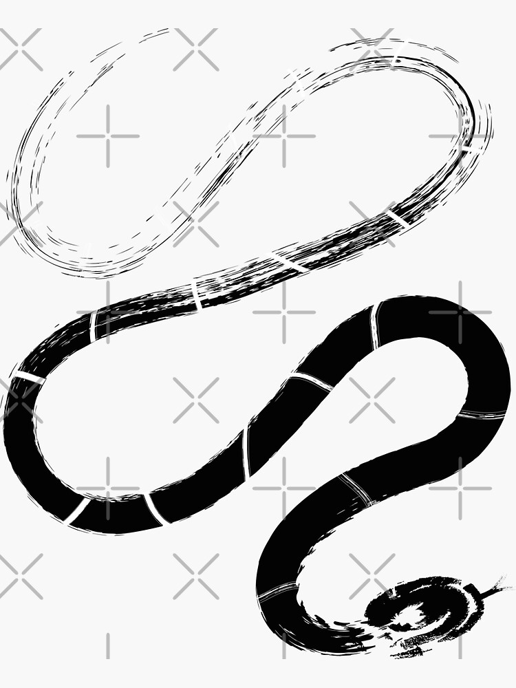 "Black Snake" Sticker for Sale by ophiiuchus | Redbubble