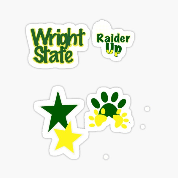 "wright state sticker pack" Sticker for Sale by caleighashworth | Redbubble