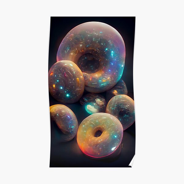 "Space Donuts - The Torus Universe (#4 in Series)" Poster for Sale by ...