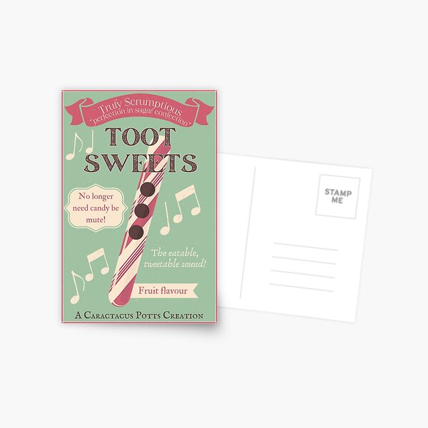 "Toot Sweets Poster - Chitty Chitty Bang Bang Musical" Postcard for ...