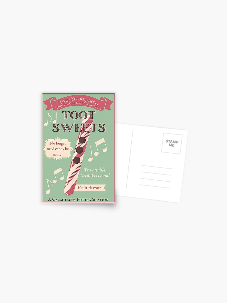 "Toot Sweets Poster - Chitty Chitty Bang Bang Musical" Postcard for ...