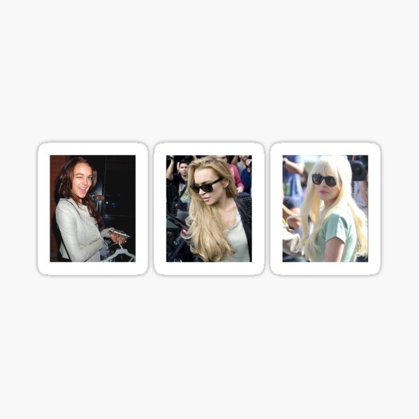 "Lindsay Lohan Paparazzi" Sticker for Sale by fvm124 | Redbubble