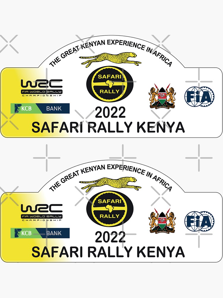 "WRC Safari Rally Kenya" Sticker for Sale by stacyfashion | Redbubble