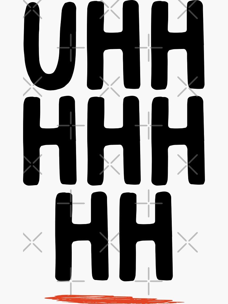 "uhhhhhhh funny meme " Sticker for Sale by Mirsh-design | Redbubble