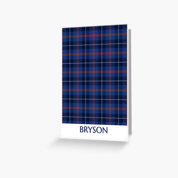 "Clan Bryson Tartan" Greeting Card for Sale by plaidwerx | Redbubble