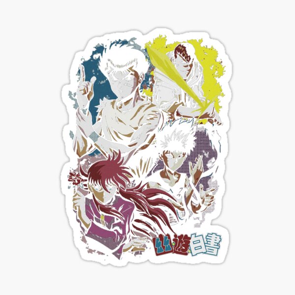"yu yu hakusho anime retro" Sticker for Sale by scemamoore | Redbubble