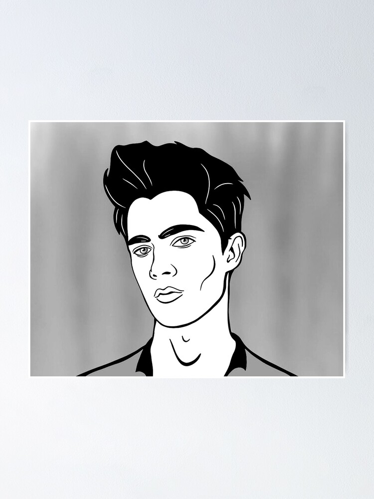 "Mersault (Black & White Version)" Poster for Sale by basilpericulo ...