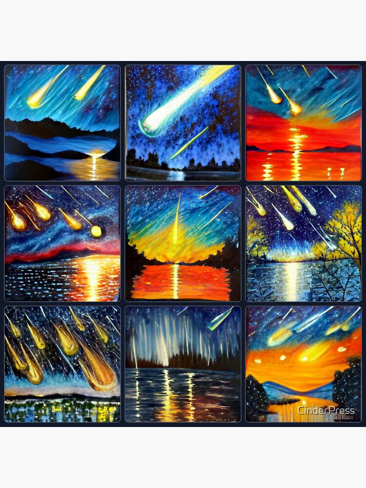 "Meteor Showers Pack" Sticker for Sale by CinderPress | Redbubble