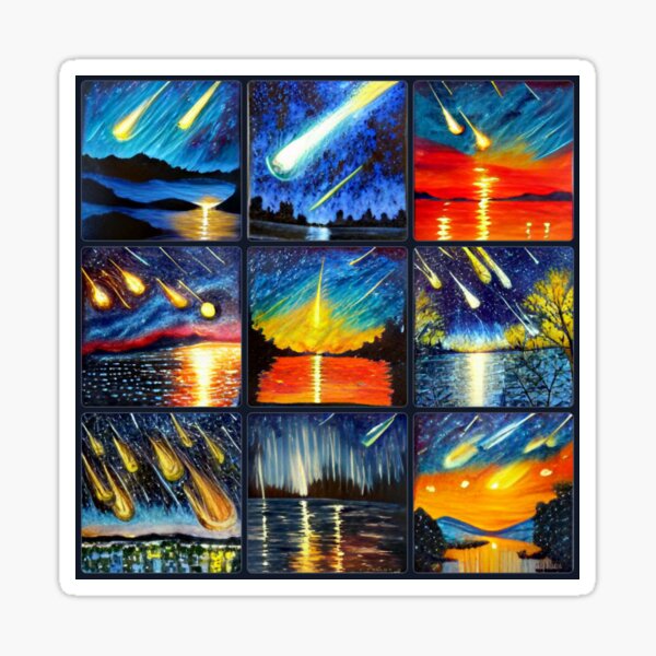 "Meteor Showers Pack" Sticker for Sale by CinderPress | Redbubble
