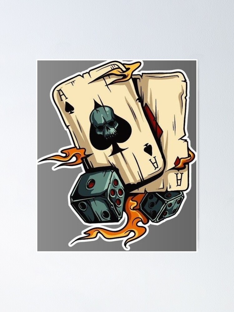 "cartoon playing cards" Poster for Sale by softivart | Redbubble