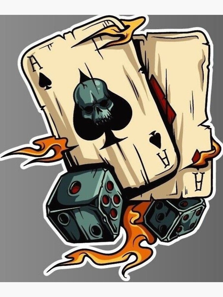 "cartoon playing cards" Sticker for Sale by softivart | Redbubble