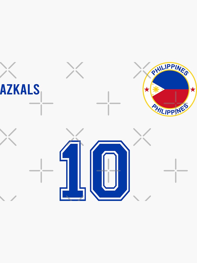 "Philippines National Football Team Soccer Retro Azkals Number 10 ...