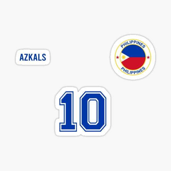 "Philippines National Football Team Soccer Retro Azkals Number 10 ...