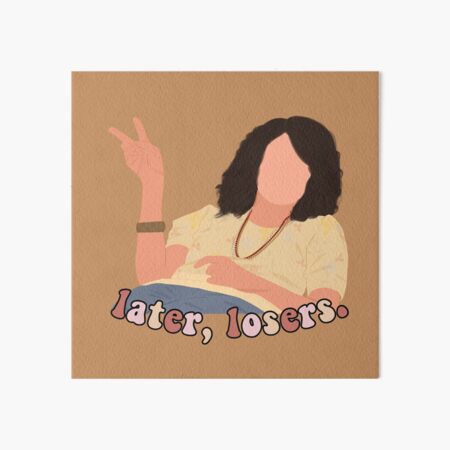"Alex Russo Later Losers Meme Fan Art" Art Board Print for Sale by ...