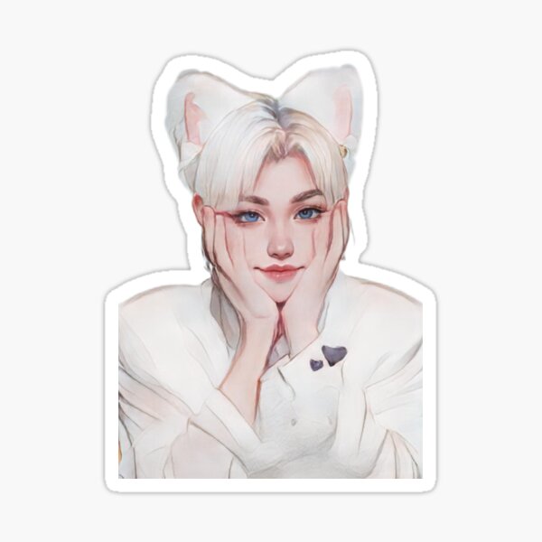 "Stray kids Felix cute fan art" Sticker for Sale by Monahh98 | Redbubble