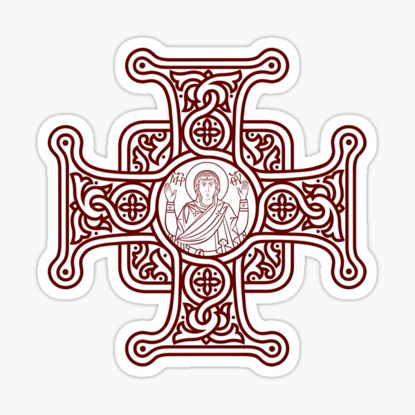 "Orthodox cross " Sticker for Sale by VolomymyrY | Redbubble