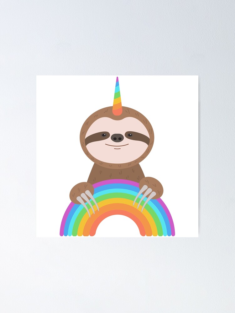 "Pride Bicho Preguiça" Poster for Sale by Meditanacor | Redbubble