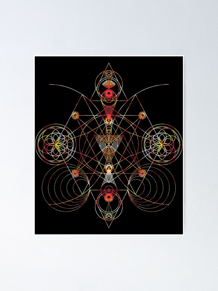 "Geometric Shapes Circle Angles Pattern - Sacred Geometry" Poster for ...