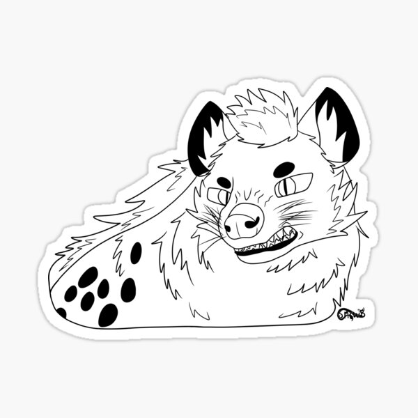 Angry Hyena Sticker For Sale By Coywalf Shop Redbubble