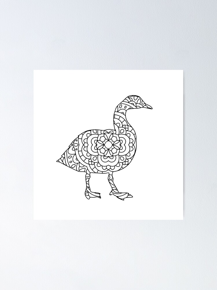 "simple but deep duck design " Poster for Sale by Aya-Tounsi | Redbubble