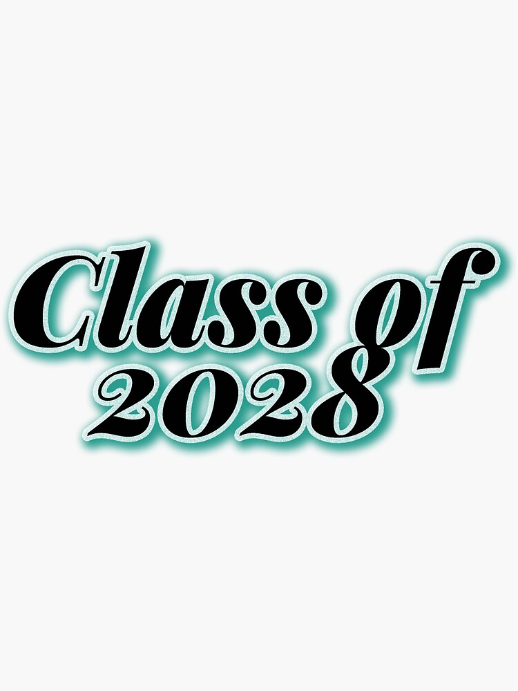 "Class of 2028" Sticker for Sale by randomolive | Redbubble