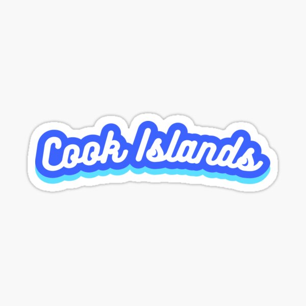 "i love the cook islands, cook islands family vacation" Sticker for ...