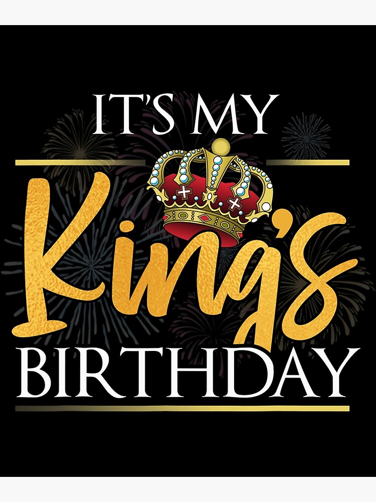 Lámina fotográfica «Es el cumpleaños de mi rey Cumpleaños de esposo y ...