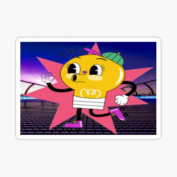 "Rollerskate chicky" Sticker for Sale by vawnbillionaire | Redbubble