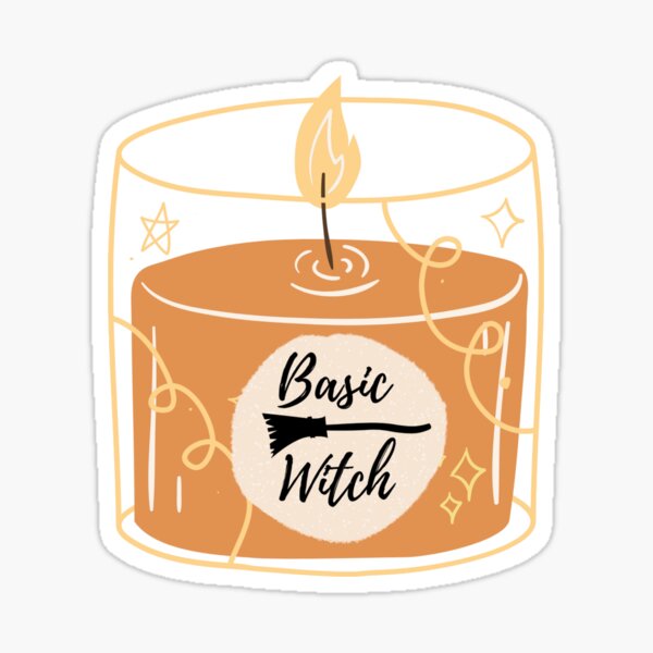 "Basic Witch" Sticker for Sale by twinshollow | Redbubble
