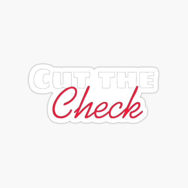 "Anthony Mackie Cut the check" Sticker for Sale by Hydrasoldier | Redbubble