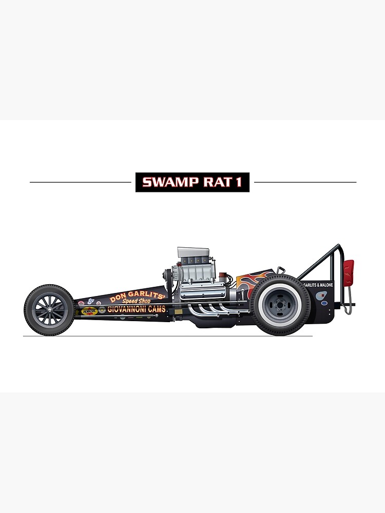 "Don Garlits Swamp Rat 1" Art Print for Sale by iconicart2021 | Redbubble