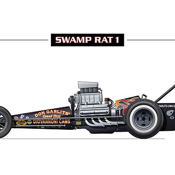 "Don Garlits Swamp Rat 1" Art Print for Sale by iconicart2021 | Redbubble