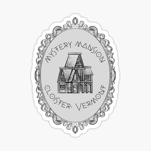 "Mystery Mansion " Sticker for Sale by the-quiver | Redbubble
