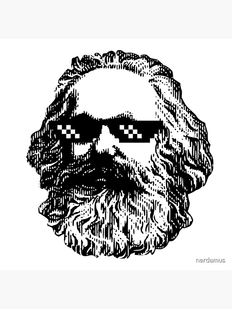 "Cool Karl Marx" Poster for Sale by nerdamus | Redbubble