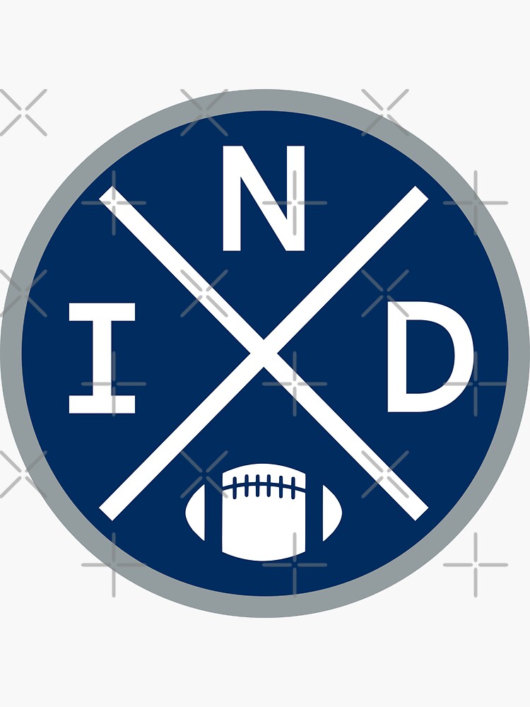 "Retro Indianapolis Football Emblem Vintage IND" Sticker for Sale by ...