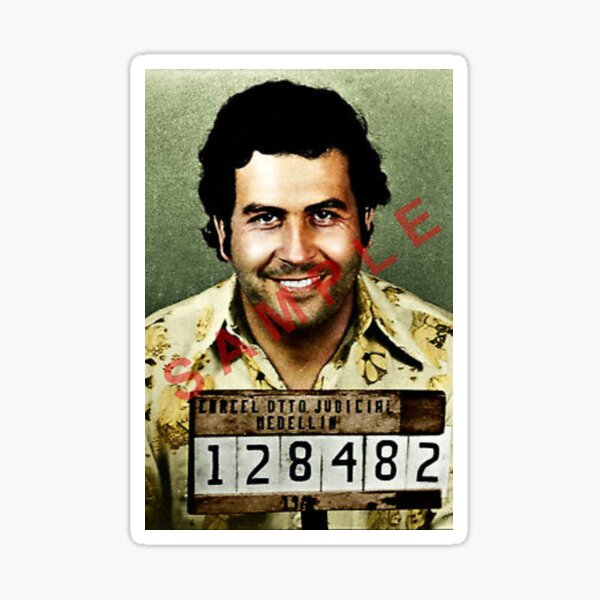 "Pablo Escobar" Sticker for Sale by Leguma | Redbubble