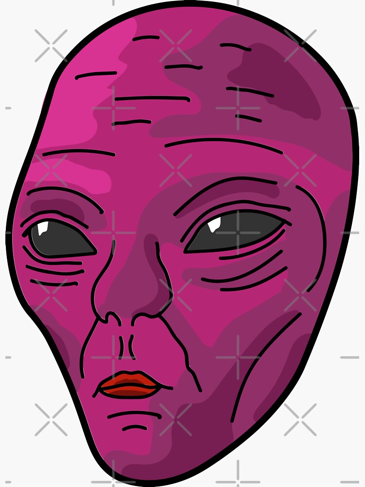 "Alien pink" Sticker for Sale by BiGiK | Redbubble