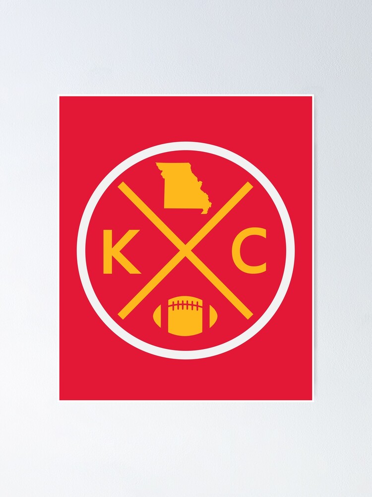 "Retro Kansas City Football Emblem Vintage KC" Poster for Sale by ...