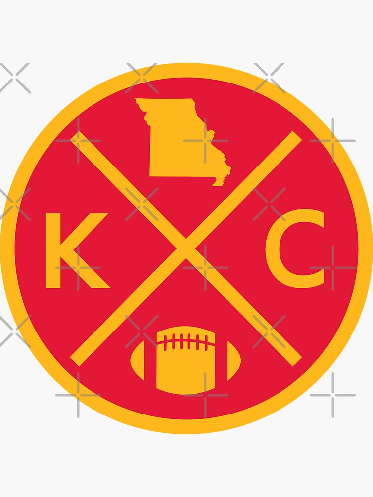 "Retro Kansas City Football Emblem Vintage KC" Sticker for Sale by ...