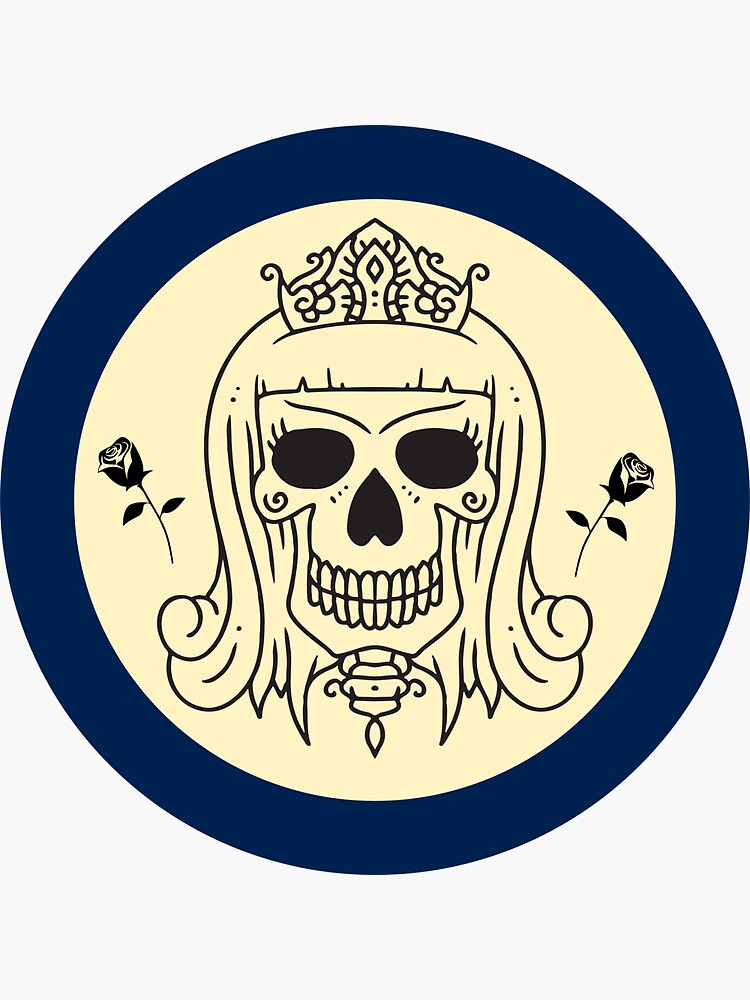 "Princess Skull" Sticker for Sale by Sticky-Stupe | Redbubble