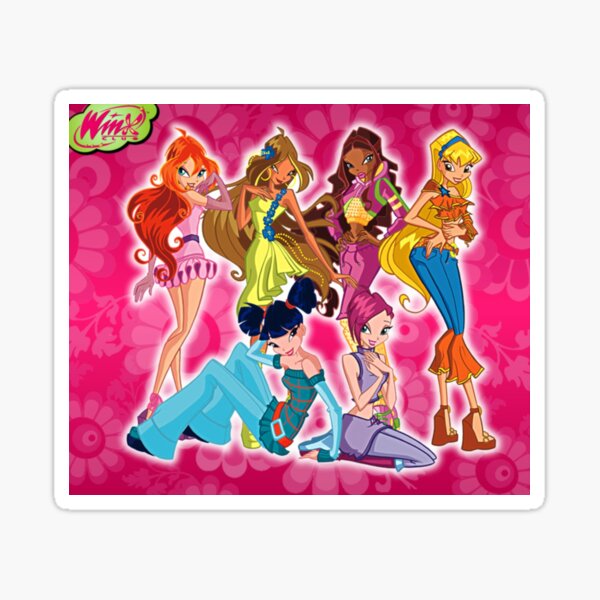 "Winx Club " Sticker for Sale by LunaticArtWork | Redbubble