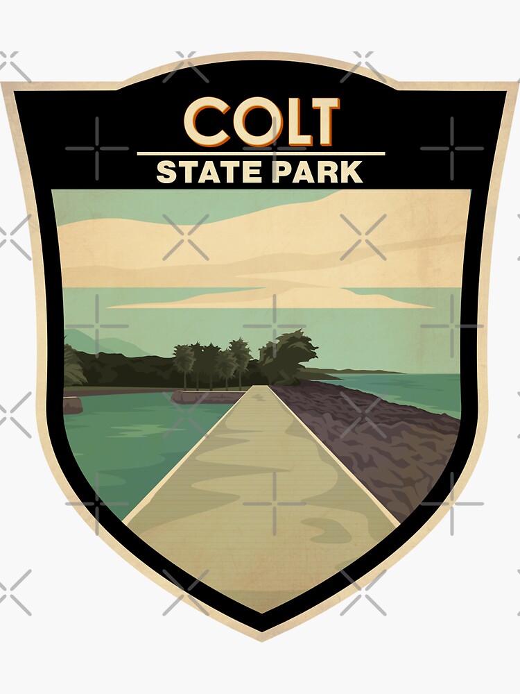 "Colt State Park Rhode Island Vintage Badge" Sticker for Sale by ...