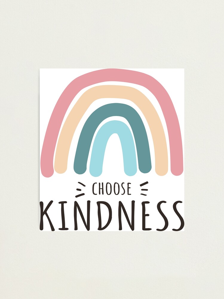 "Choose Kindness Aesthetic Rainbow, Lettering Design | Self Love | Self ...